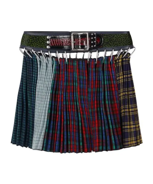 CHOPOVA LOWENA Dinasty Pleated Skirt - Lue/multicolour