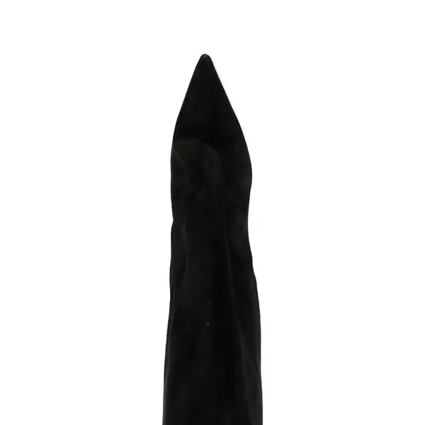 Rick Owens Cantilever Pointed-toe Knee-high Boots - Black
