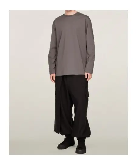 Y3 Graphic Long Sleeve T-shirt - Granite
