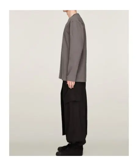 Y3 Graphic Long Sleeve T-shirt - Granite