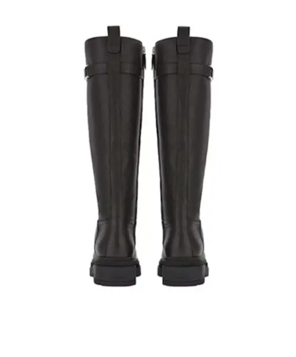 FERRAGAMO Knee-high Boots With Vara Chain Detail