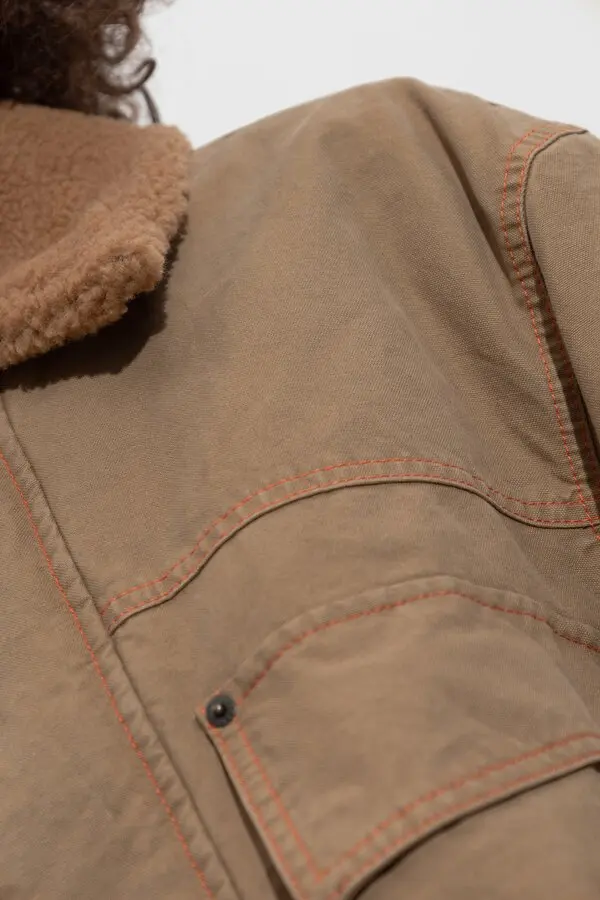 Dsquared2 Buttoned Cropped Jacket With Trimmed Pockets