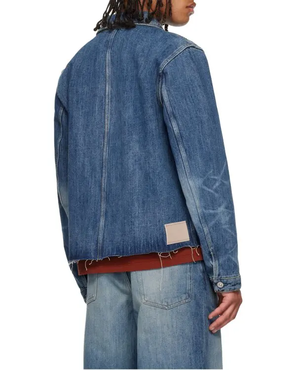 Our Legacy Raw Hem Denim Jacket - Blue