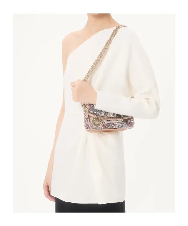 Valentino Garavani One-shoulder Draped Dress With Waist Pleats