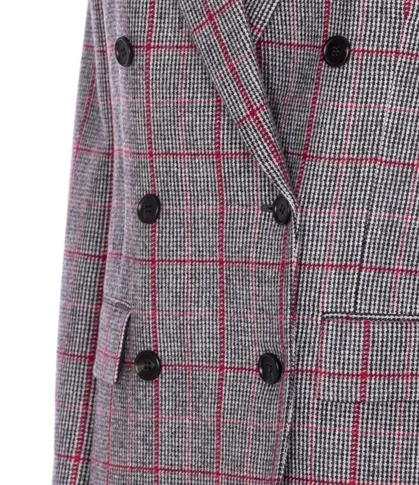 Chloé Tartan Motif Double-breasted Blazer