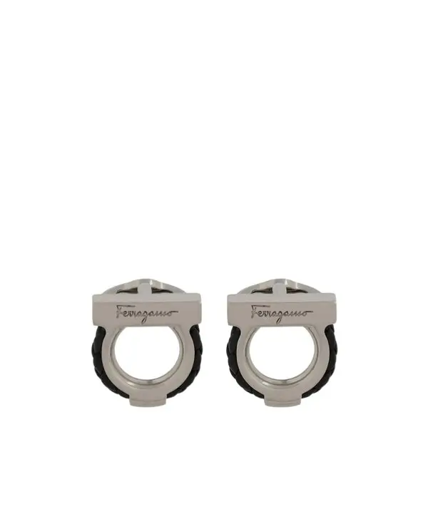 FERRAGAMO Gancini Cufflinks - Gray