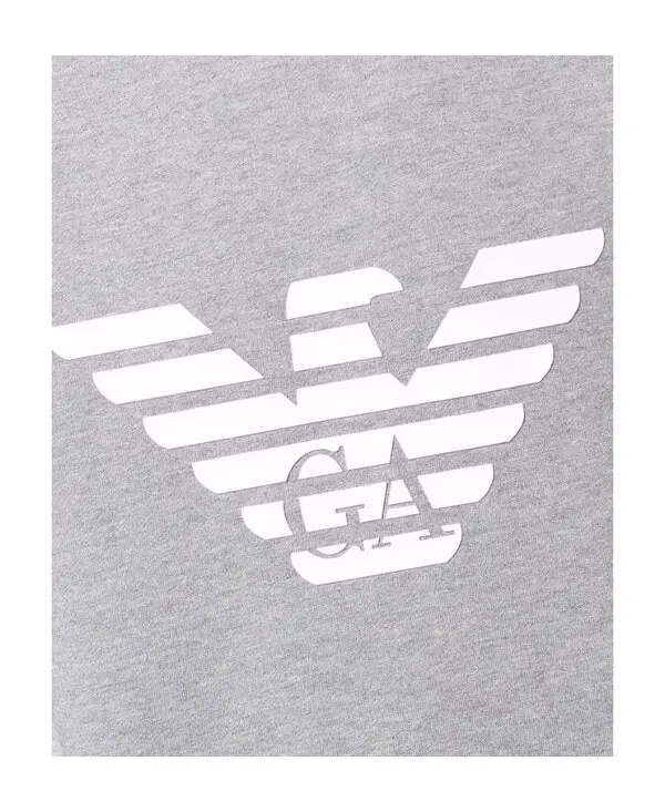 Emporio Armani Logo Print Crewneck Sweatshirt - Gray