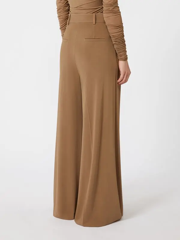 Max Mara Palanca Wide Leg Pleated Trousers