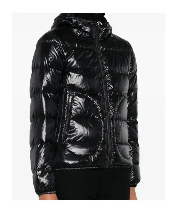 Herno Hooded Zipped Puffer Jacket - Black
