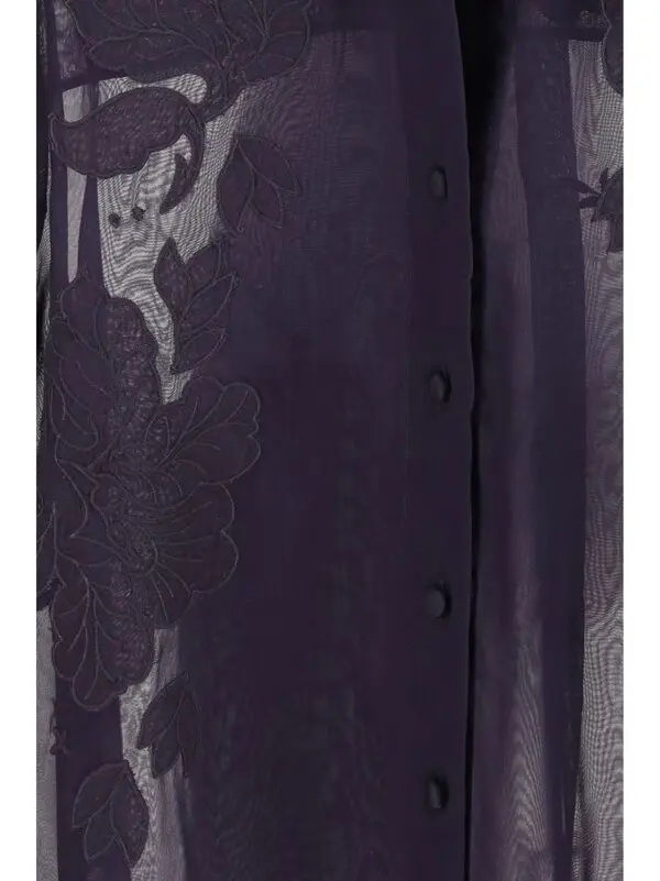 FORTE_FORTE Embroidered Tulle Shirt