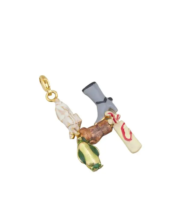 Marni Alphabet 'h' Charm Pendant - Multi-color