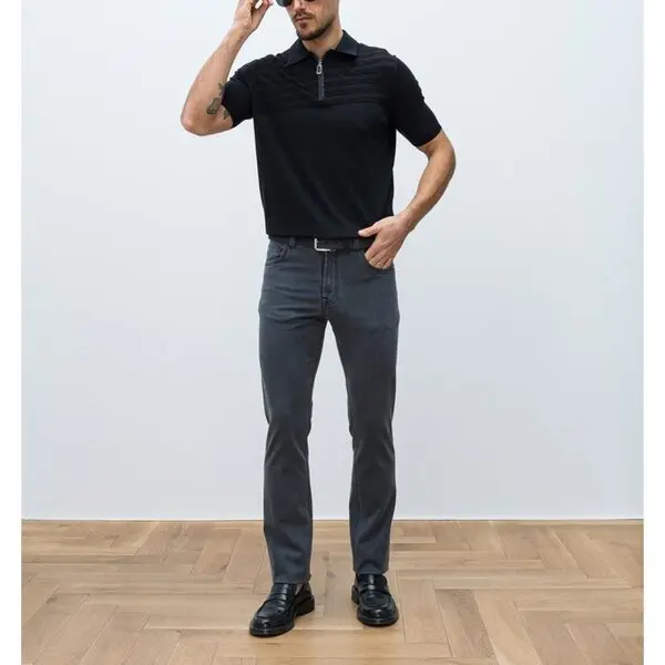 Stefano Ricci Jeans With Belt Loops - Black