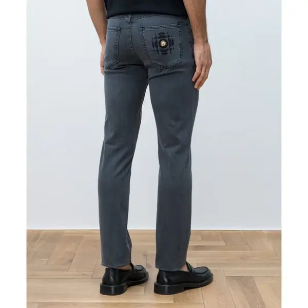 Stefano Ricci Jeans With Belt Loops - Black