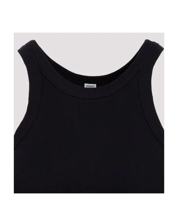 TOTEME Fitted Sleeveless Tank Top - Black