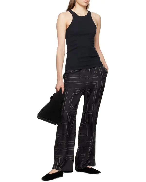 TOTEME Fitted Sleeveless Tank Top - Black