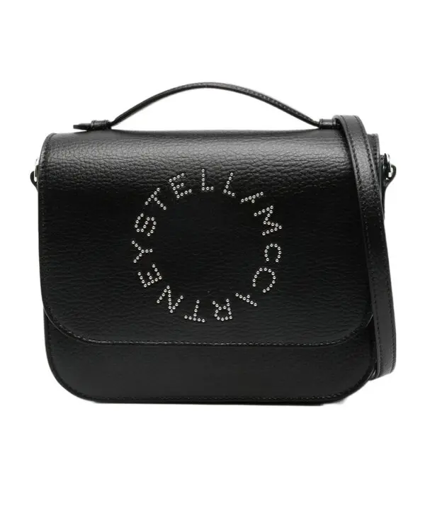 Stella McCartney Embellished Flap Shoulder Bag - Black