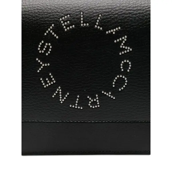 Stella McCartney Embellished Flap Shoulder Bag - Black