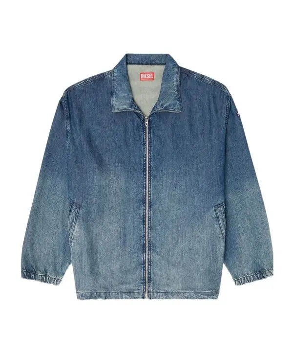 DIESEL® Denim Zip-fastening Jacket - Dark Blue