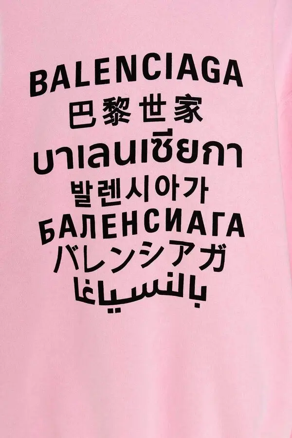 Balenciaga Languages Print Hoodie