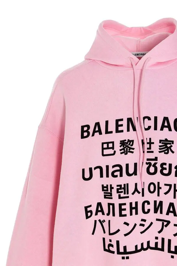 Balenciaga Languages Print Hoodie