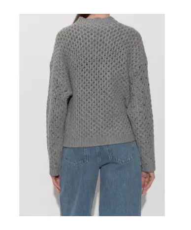 Fabiana Filippi Openwork Knit Sweater With Crystal Embellishments
