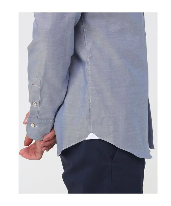 MAZZARELLI Oxford Cotton Shirt - Blue