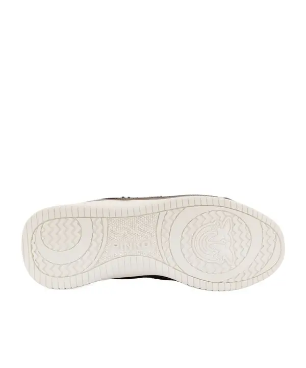 Pinko Sequin-embellished Low Top Sneakers - Brown