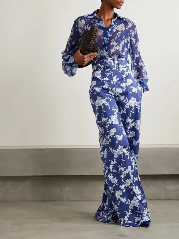 Carolina Herrera Printed Floral Shirt