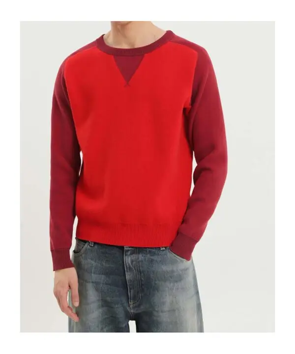 1989 STUDIO Contrast Crewneck Sweater