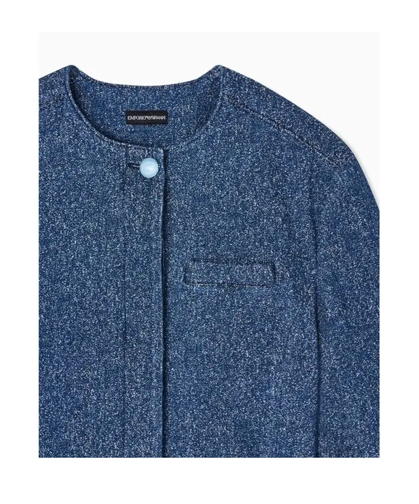 Emporio Armani Fringed Jacket - Blue