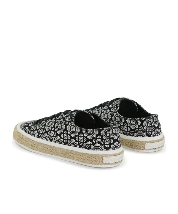 Dolce & Gabbana Logo Espadrille Sneakers - Black