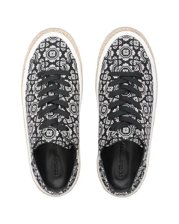 Dolce & Gabbana Logo Espadrille Sneakers - Black