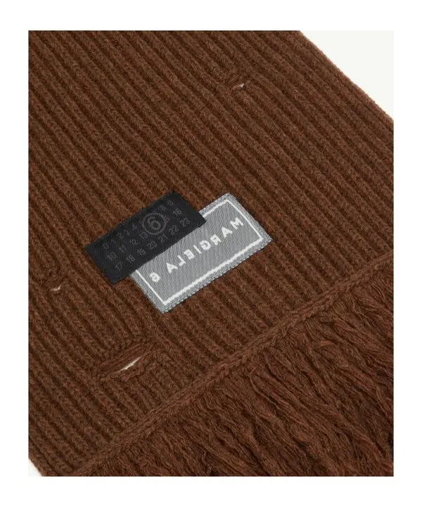 MAISON MARGIELA Distressed Fringed Scarf