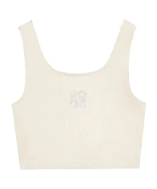 Loewe Seamless Bra In Technical Jersey - Ivory