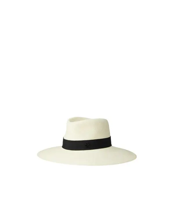 MAISON MICHEL Charles Fedora Hat - Natural
