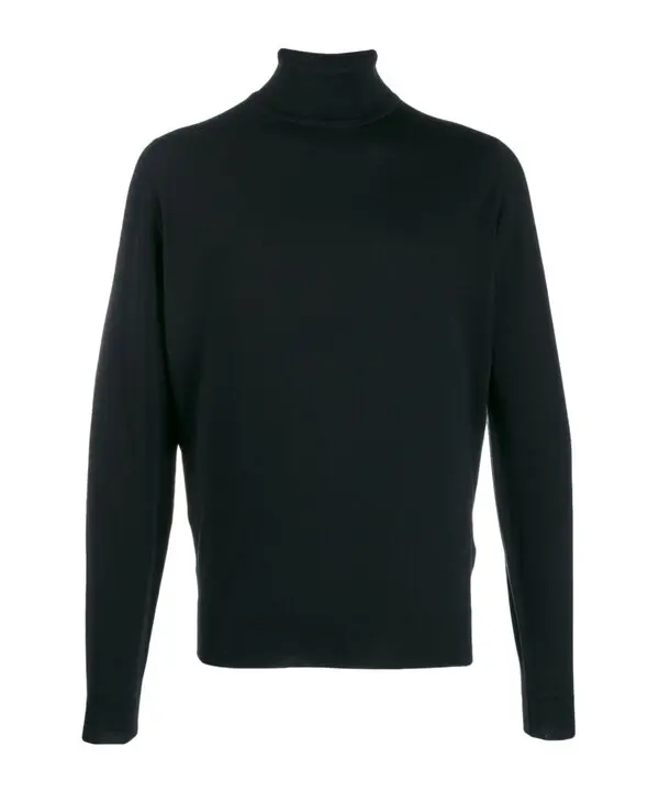 John Smedley Cherwell Roll Neck Knitwear - Black