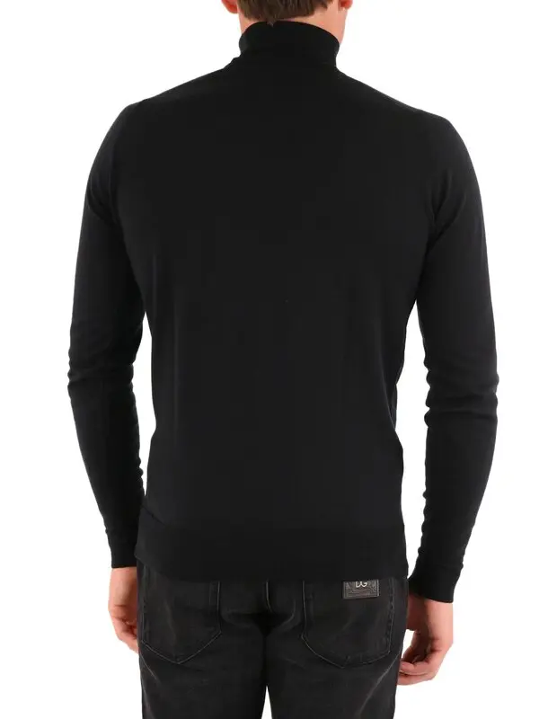 John Smedley Cherwell Roll Neck Jumper - Black