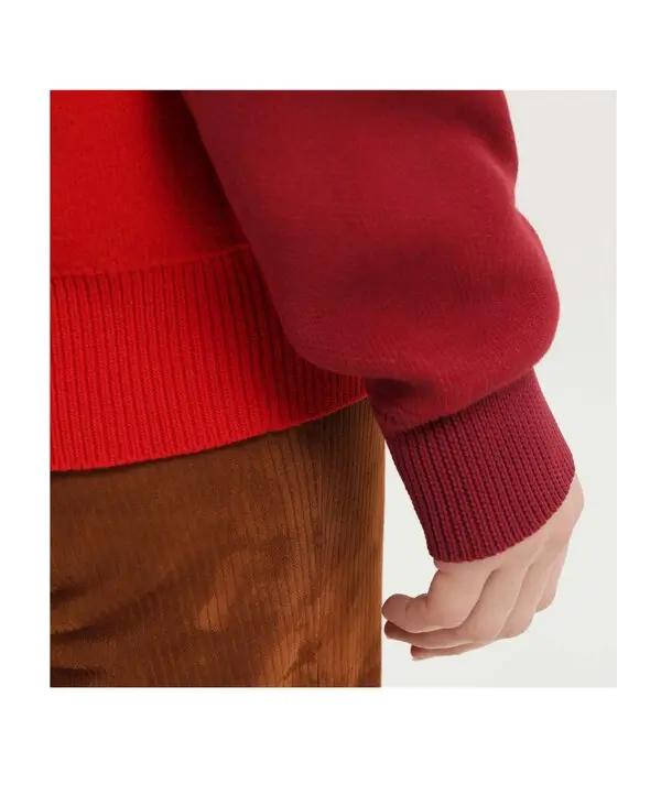 1989 STUDIO Colorblock Ribbed Hem Sweater