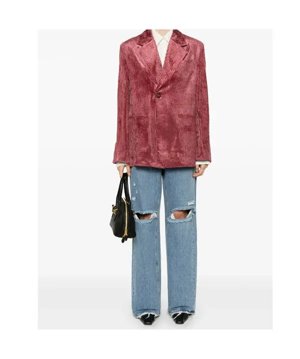 Séfr Distressed Wide-leg Jeans - Blue