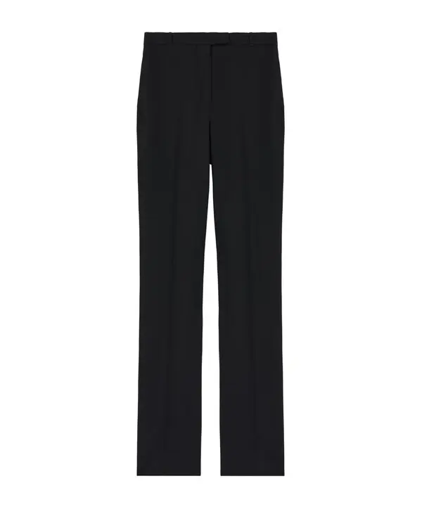 Alexander McQueen Belt-looped Tailored Trousers - Black