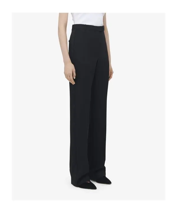 Alexander McQueen Belt-looped Tailored Trousers - Black