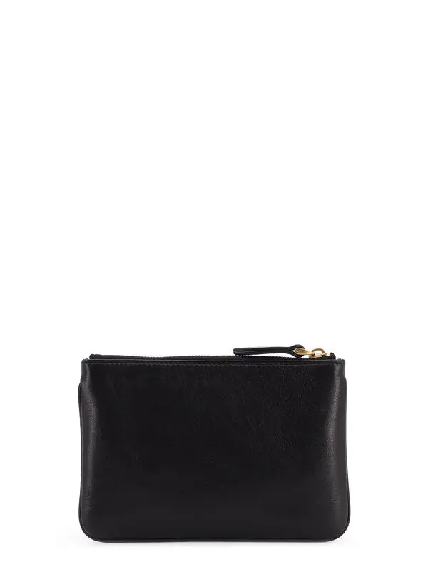 Valentino Garavani Vlogo Patch Zip-up Clutch Bag