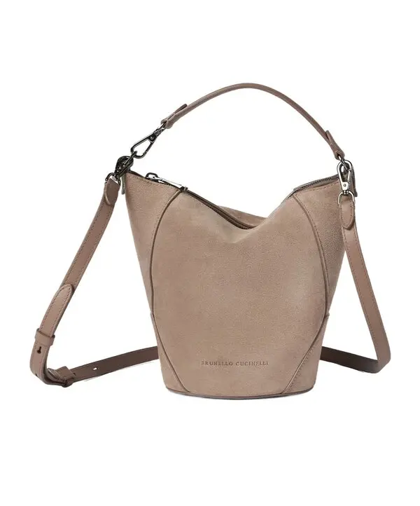 Brunello Cucinelli Duo Bucket Bag - Nude