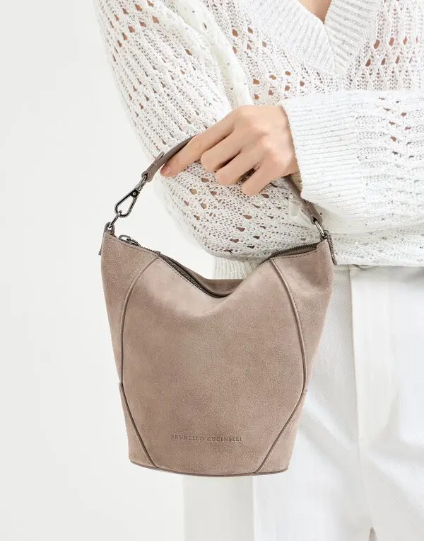 Brunello Cucinelli Duo Bucket Bag - Nude