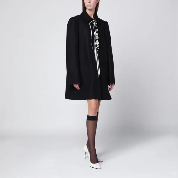 Dries Van Noten Embellished Straight Hem Coat