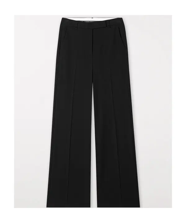 LUISA CERANO Wide-leg Casual Pants - Black