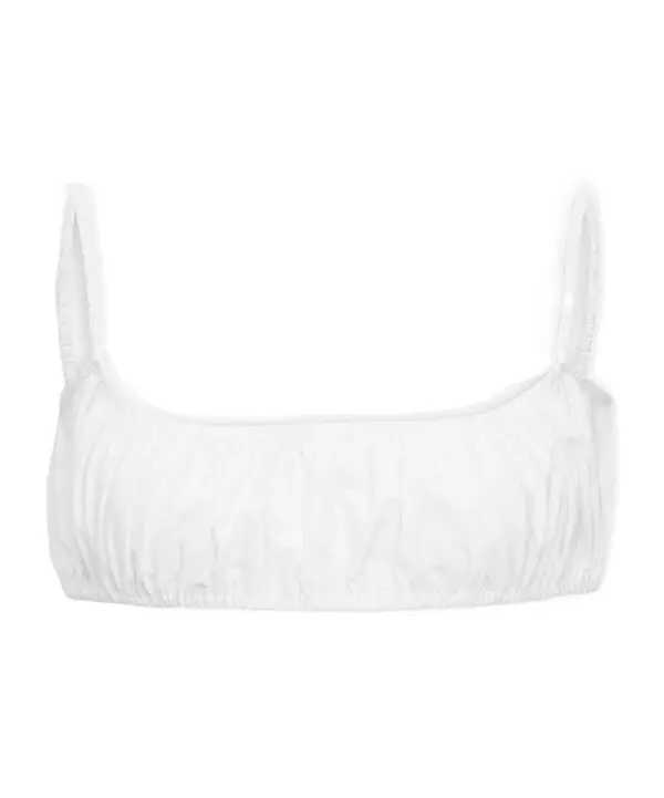 Alaïa Pleated Brassiere - White