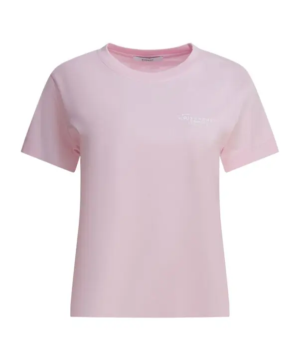 Givenchy Logo Printed Crewneck T-shirt - Light Pink