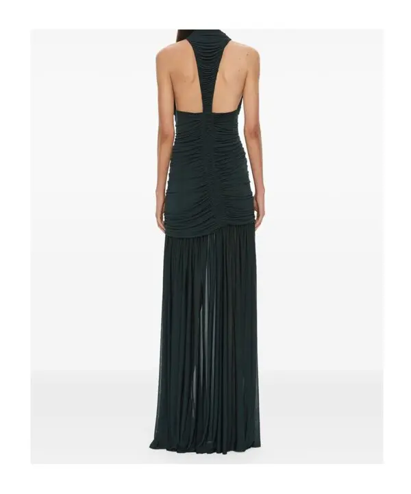 Christopher Esber Halterneck Gown With Plunge Neckline And Floor-length Skirt