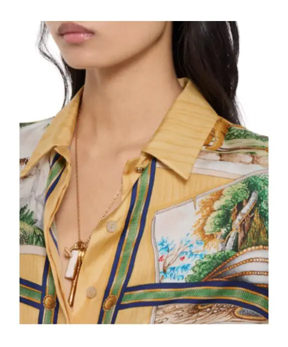 Gucci Printed Twill Long-sleeve Shirt